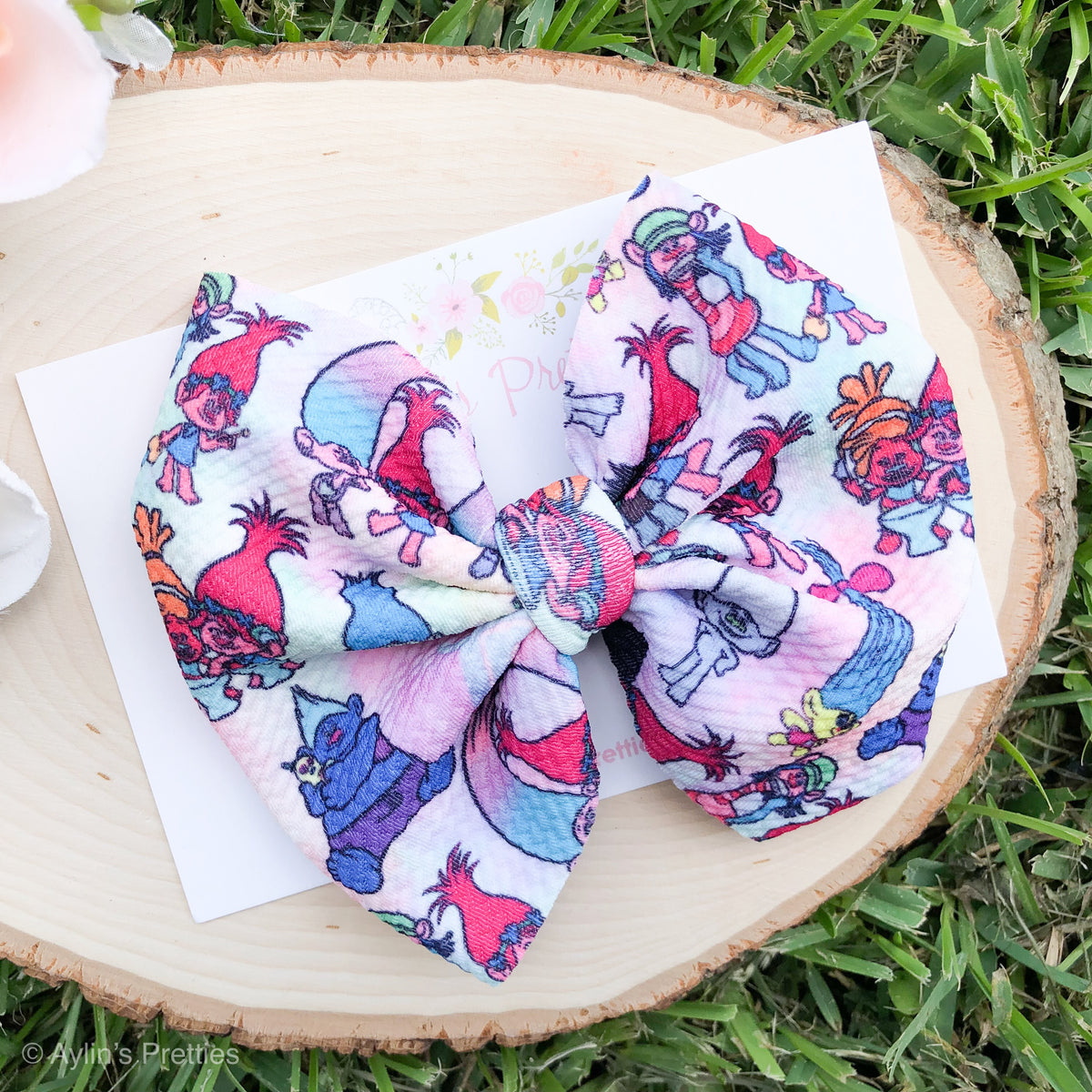 Trolls Fabric Bow – Aylin's Pretties